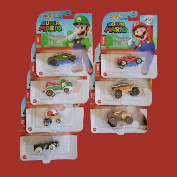 Mattel/Hot Wheels | Toys | Hot Wheels Super Mario Set Complete Set ...